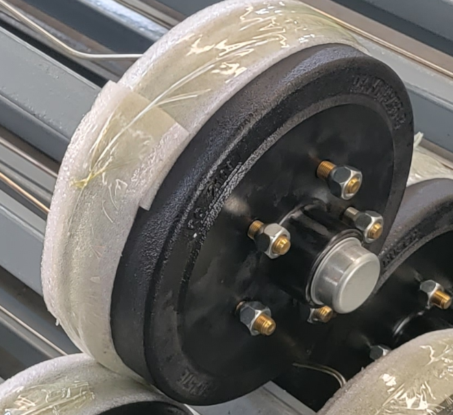 50MM Square Tube Trailer Axle Straight Hydraulic Brake Trailer Axles ...