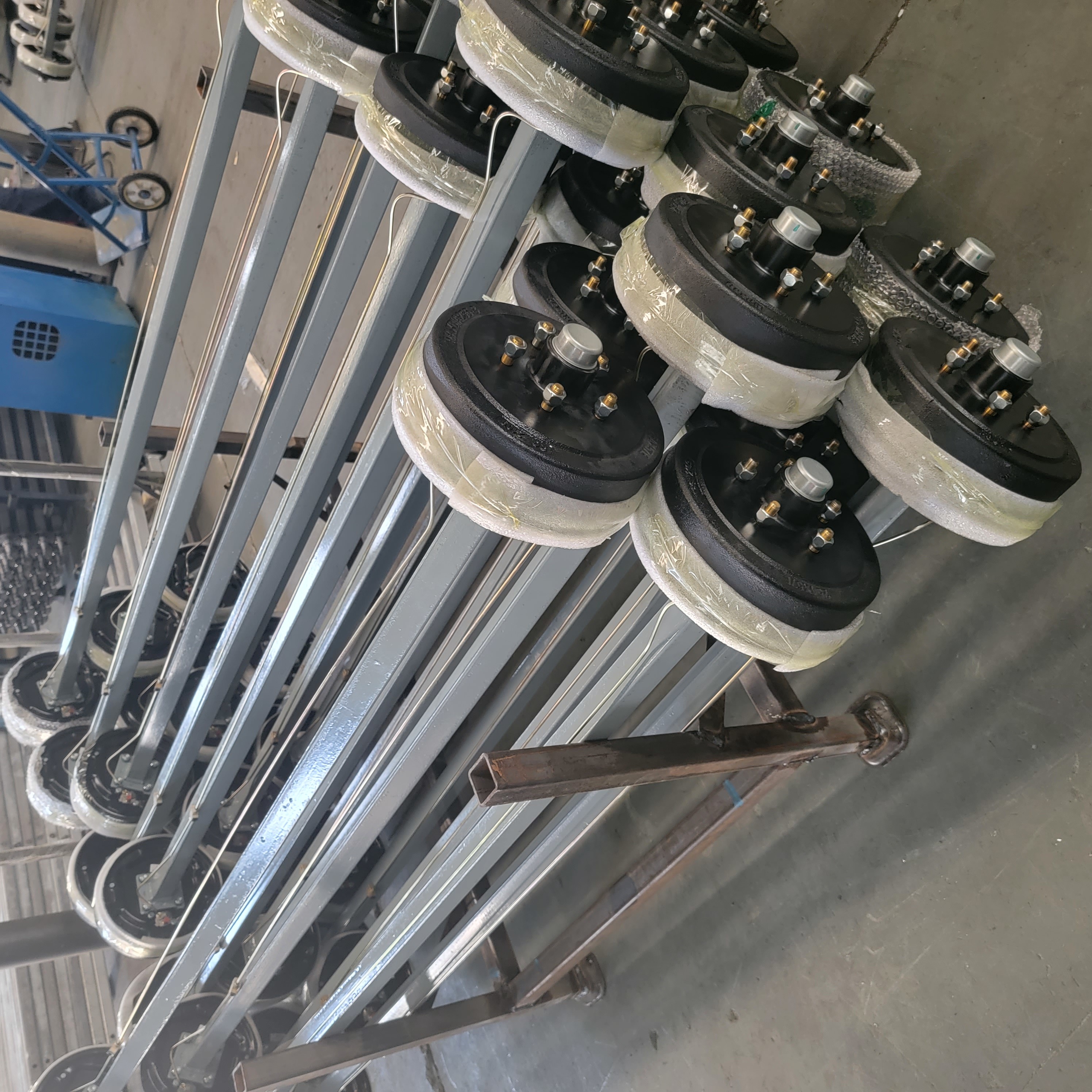 50MM Square Tube Trailer Axle Straight Hydraulic Brake Trailer Axles ...